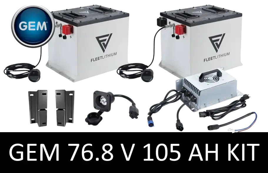 1999-2004 GEM LSV 76.8V 105Ah Lithium Conversion Kit – Fleet Lithium ...